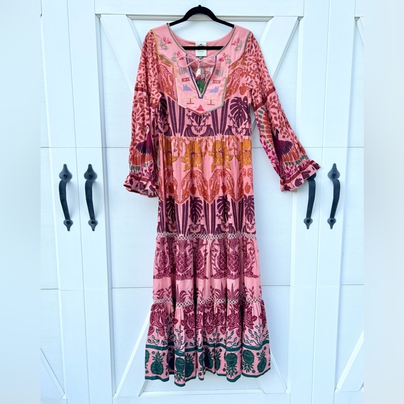 FARM Rio | Dresses | Farm Rio Ainika Print Macaw Maxi Dress | Poshmark